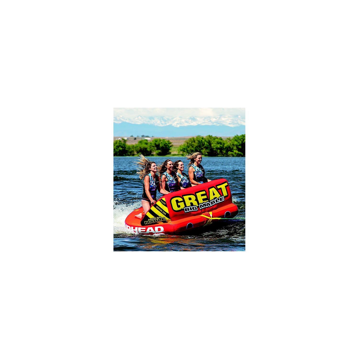 Airhead AHT2218GM Great Big Mable Towable Tube, 1-4 Riders – Supply Nautica