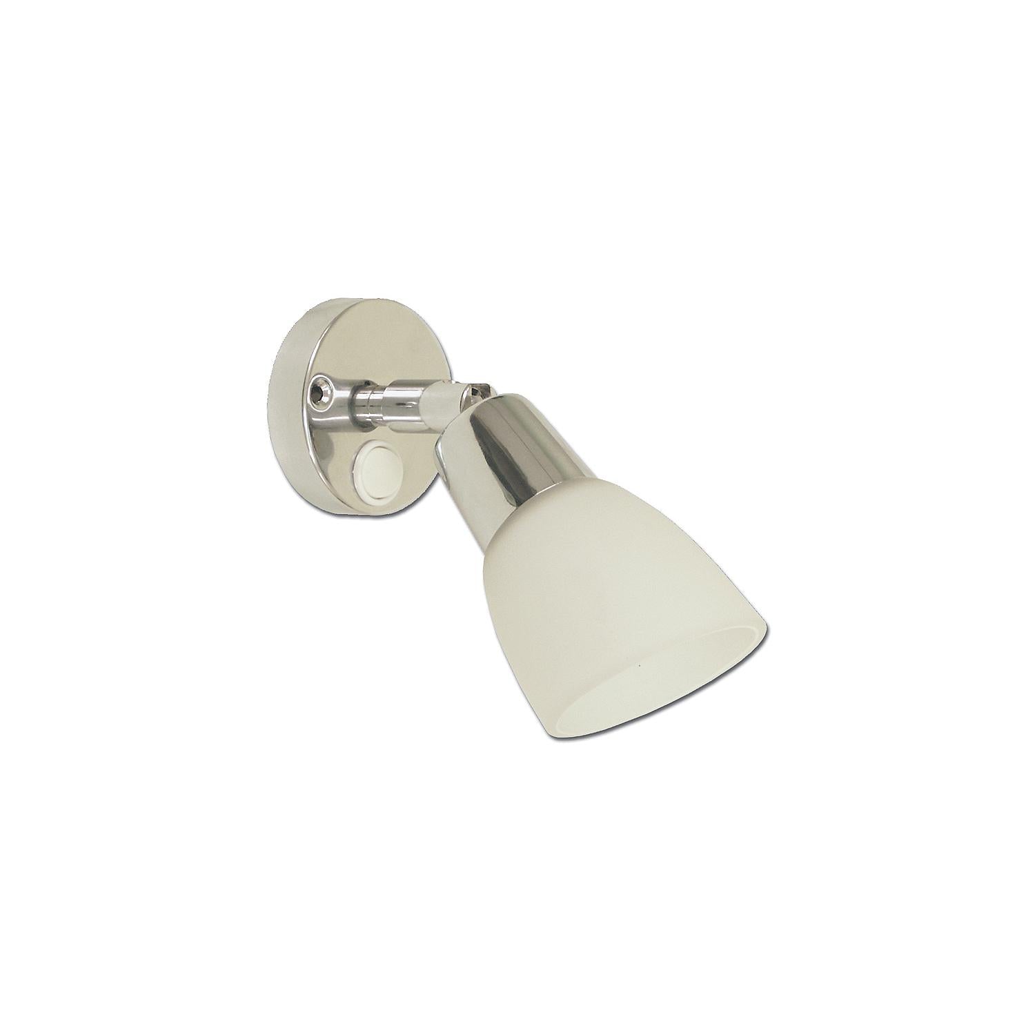Scandvik 41365 LED Swivel Cabin and Reading Light With White Frosted G ...