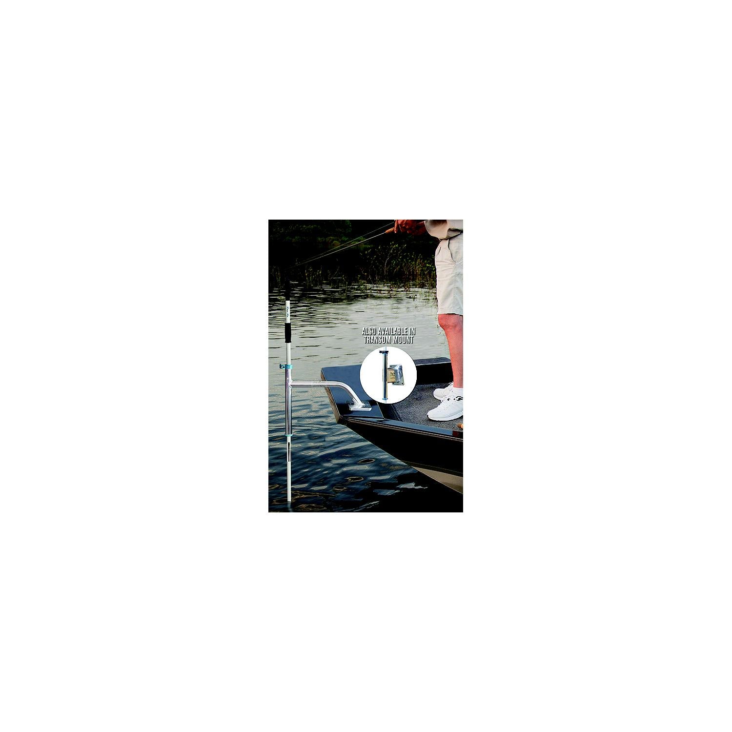 Panther King Pin Shallow Water Anchor System - Transom Mount Bracket ...